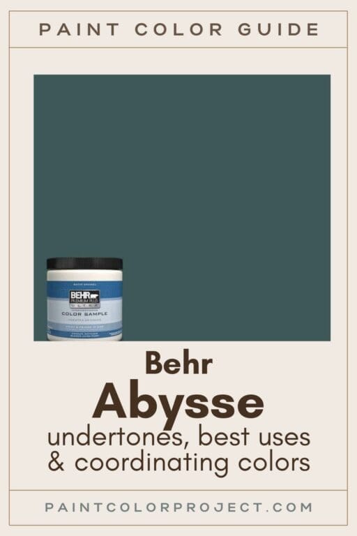 Behr Abysse: a complete color review - The Paint Color Project