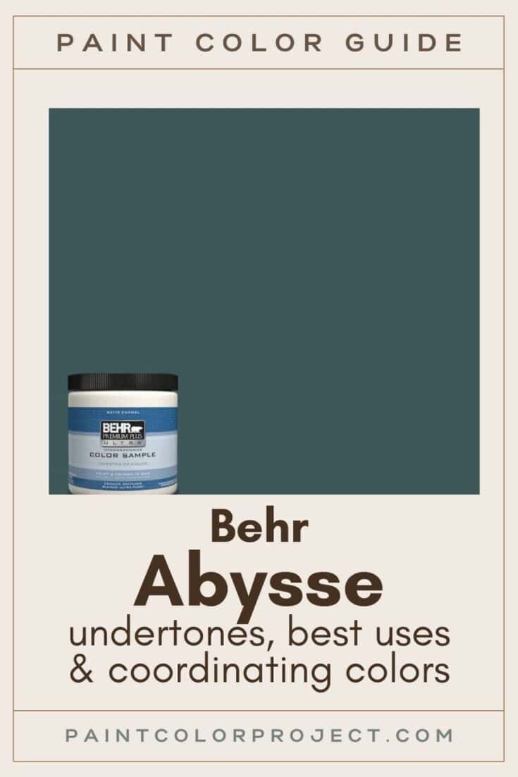 Behr Abysse: a complete color review - The Paint Color Project