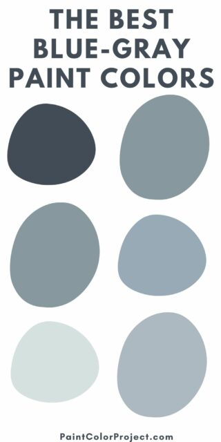 The 41 Best Blue-Gray Paint Colors - The Paint Color Project