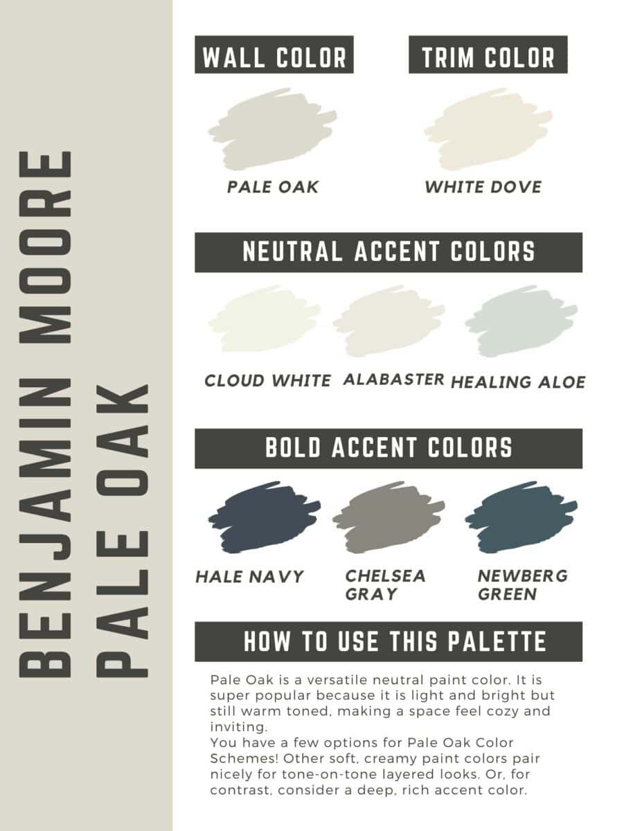 What colors go with Pale Oak? - The Paint Color Project