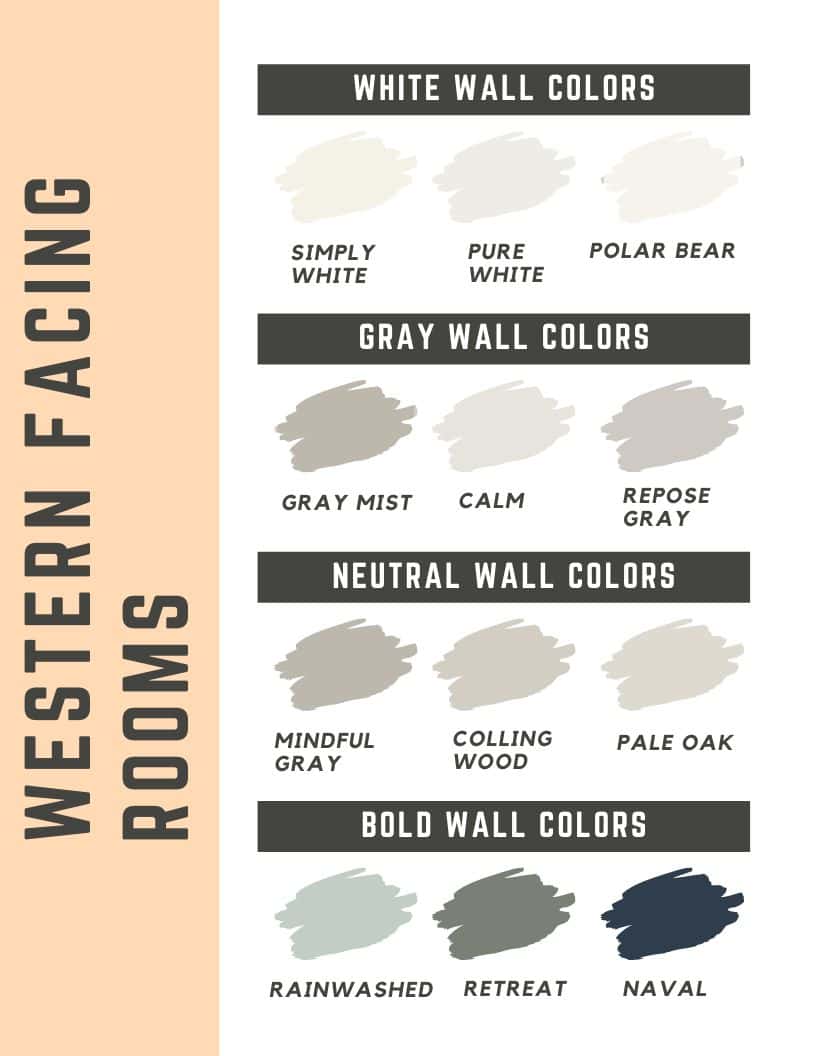 The best paint color for west facing rooms - The Paint Color Project