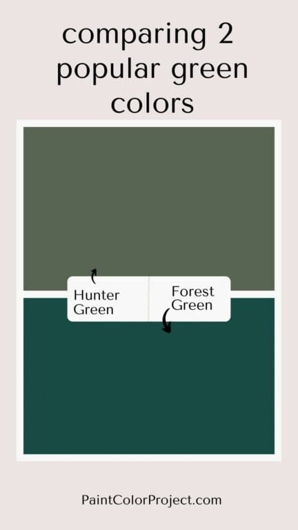 Forest Green vs Hunter Green: what is the difference? - The Paint Color ...