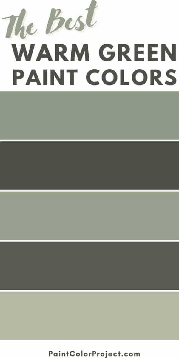 The best warm green paint colors - The Paint Color Project
