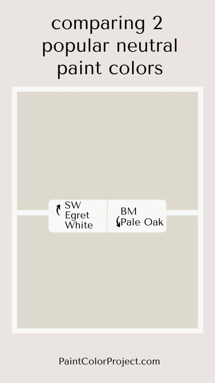 Sherwin Williams Egret White vs Benjamin Moore Pale Oak - Let's compare ...