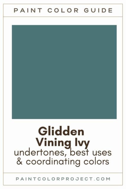 Glidden Vining Ivy: complete color review - The Paint Color Project