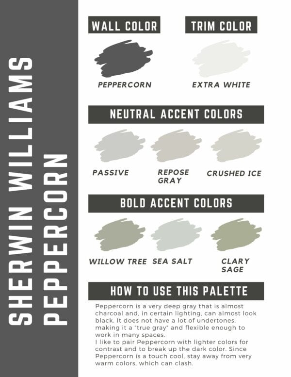 Sherwin Williams Peppercorn: a complete color review - The Paint Color ...
