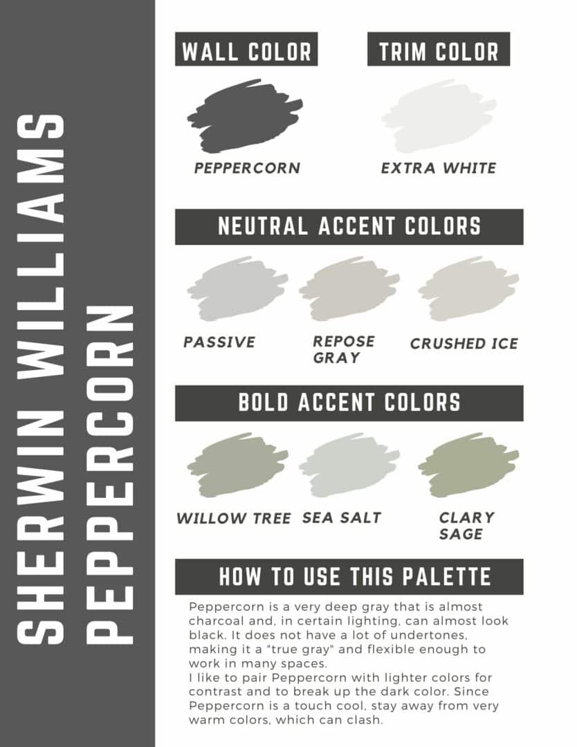 Sherwin Williams Peppercorn: a complete color review - The Paint Color ...