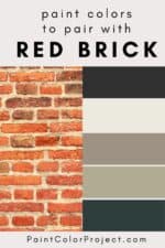 11 Paint Colors that Compliment Red Brick - The Paint Color Project