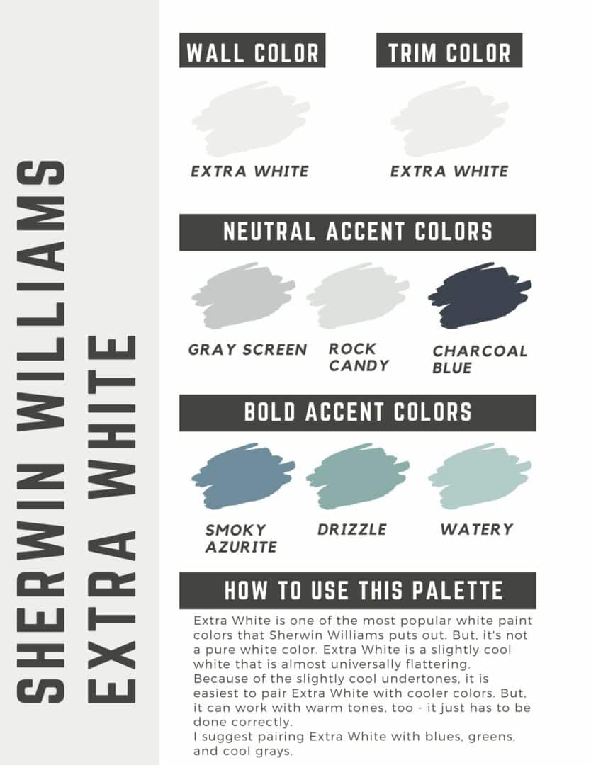 Sherwin Williams Extra White: a complete color review - The Paint Color ... Sherwin Williams Extra White: a complete color review - The Paint Color ...