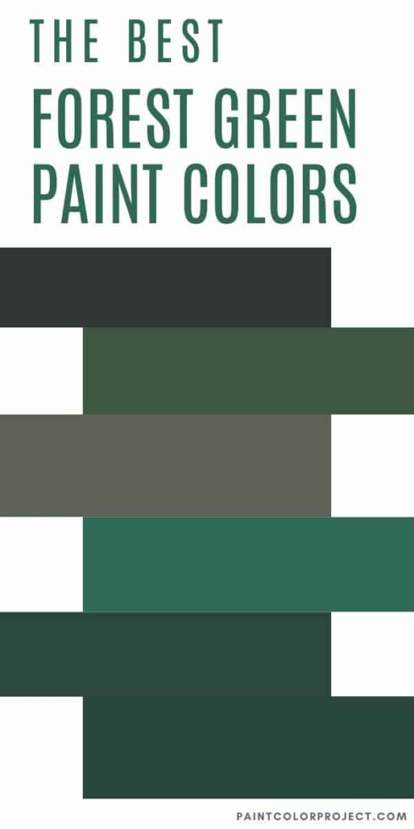The best Forest Green paint colors - The Paint Color Project