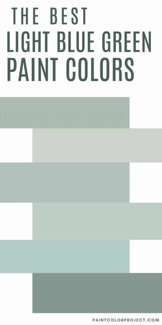 The best light blue-green paint colors - The Paint Color Project