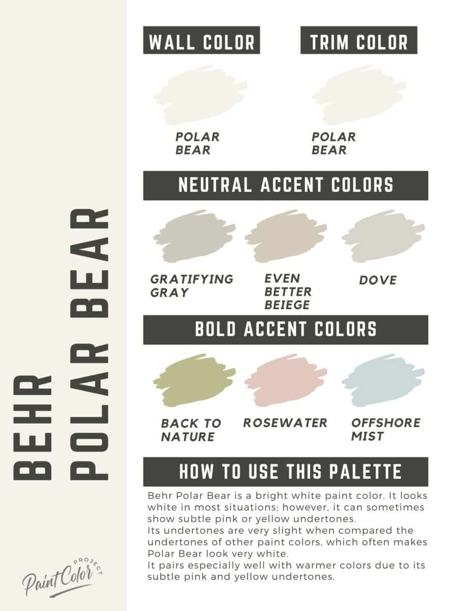 Behr Polar Bear: a complete color review - The Paint Color Project