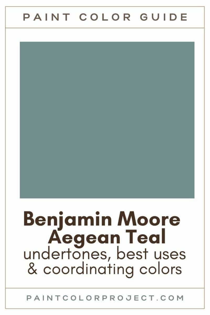 Benjamin Moore Aegean Teal: a complete color review - The Paint Color ...