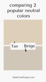 Beige vs Tan: What's the difference? - The Paint Color Project