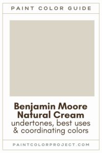 Benjamin Moore Natural Cream: a complete color review - The Paint Color ...