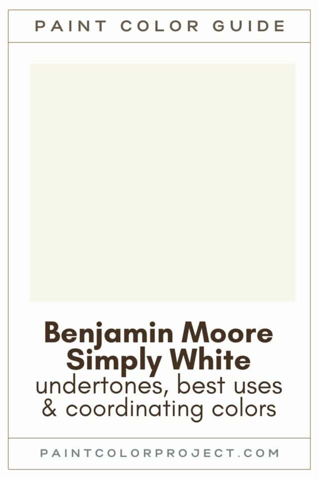 Benjamin Moore Simply White: a complete color review - The Paint Color ...