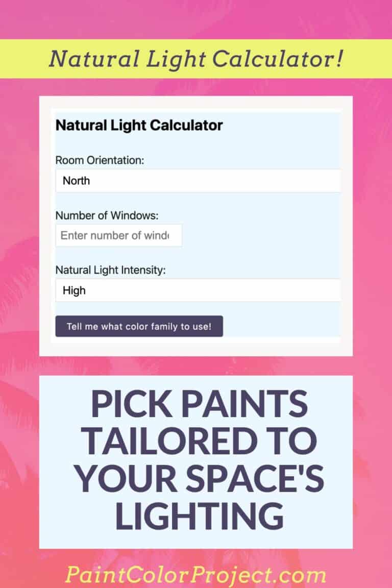 Natural Light Calculator for picking paint colors - The Paint Color Project