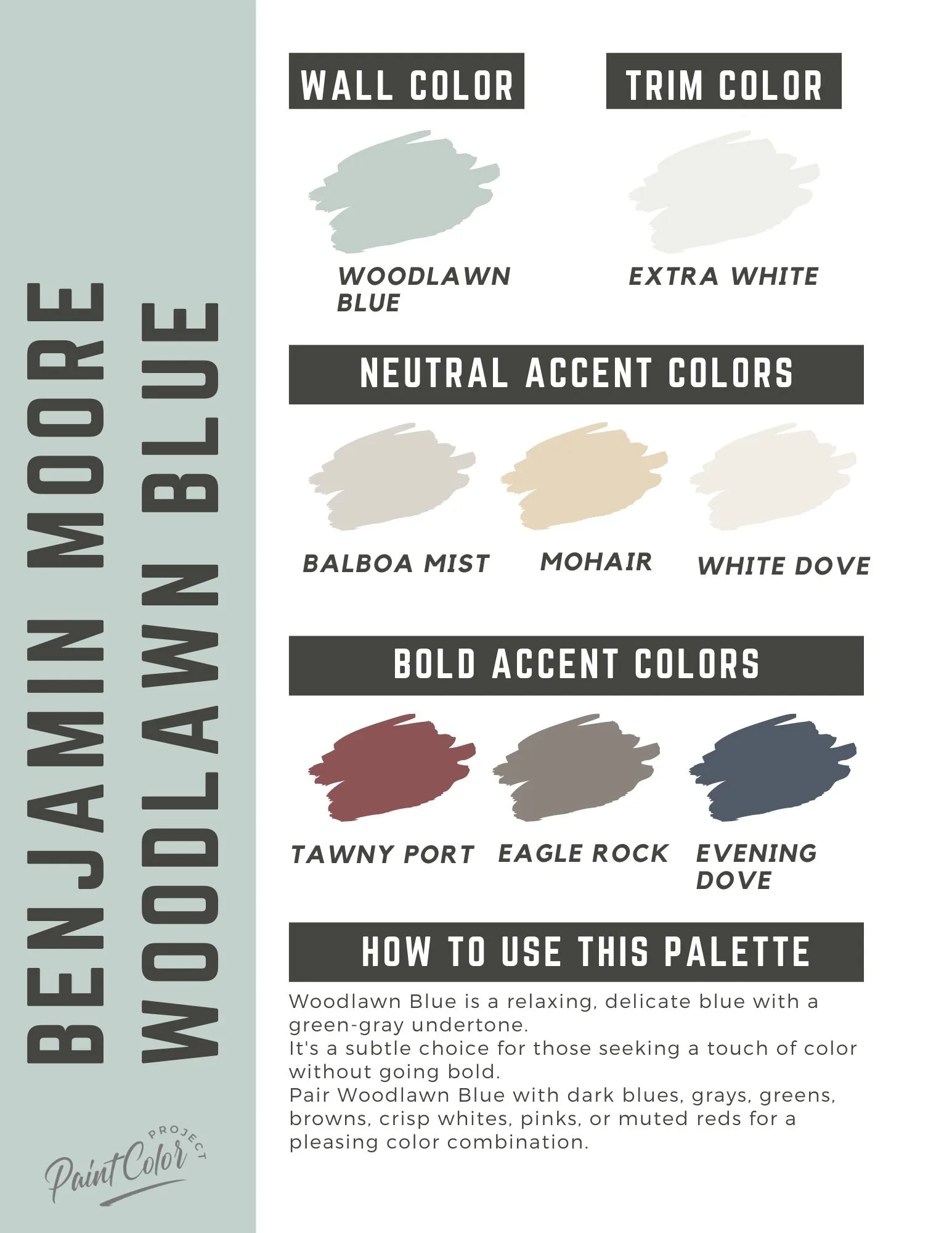 Benjamin Moore Woodlawn Blue: a complete color review - The Paint Color ...