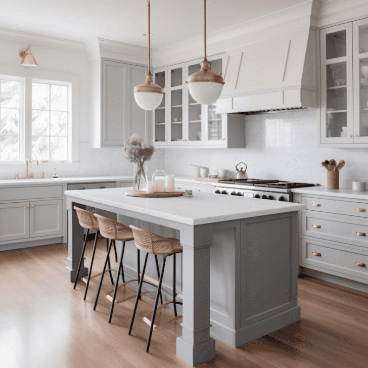 7 Best Wall Paint Colors That Go With Gray Kitchen Cabinets - The Paint ...
