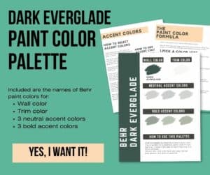 Behr Dark Everglade - a complete color review - The Paint Color Project