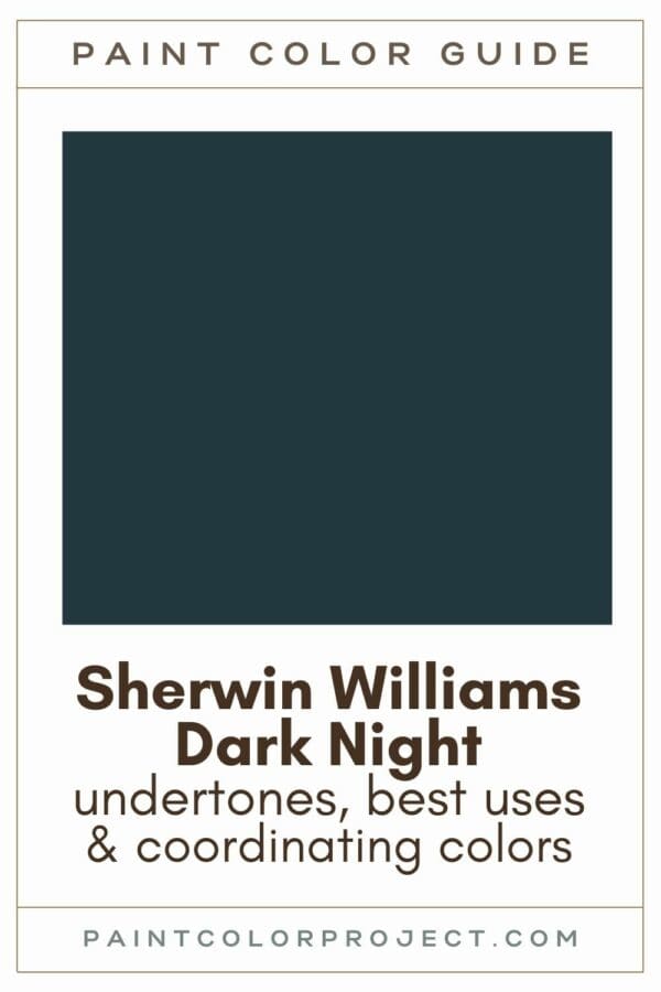 Sherwin Williams Dark Night: a complete color review - The Paint Color ...