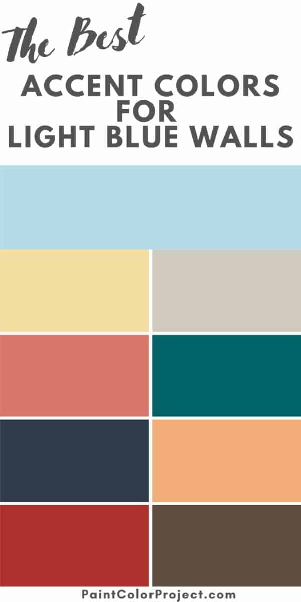 What Accent Colors Go with Light Blue Walls? - The Paint Color Project