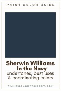Sherwin Williams In the Navy: a complete color review - The Paint Color ...