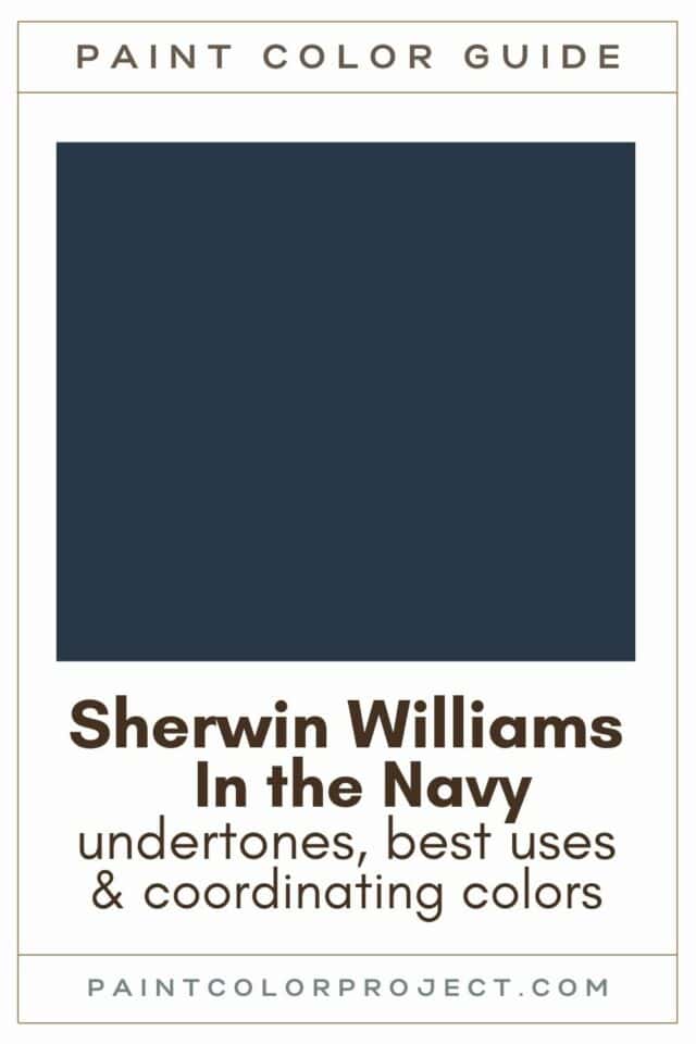 Sherwin Williams In the Navy: a complete color review - The Paint Color ...
