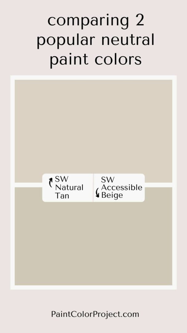 Accessible Beige vs Balanced Beige: let's compare - The Paint Color Project