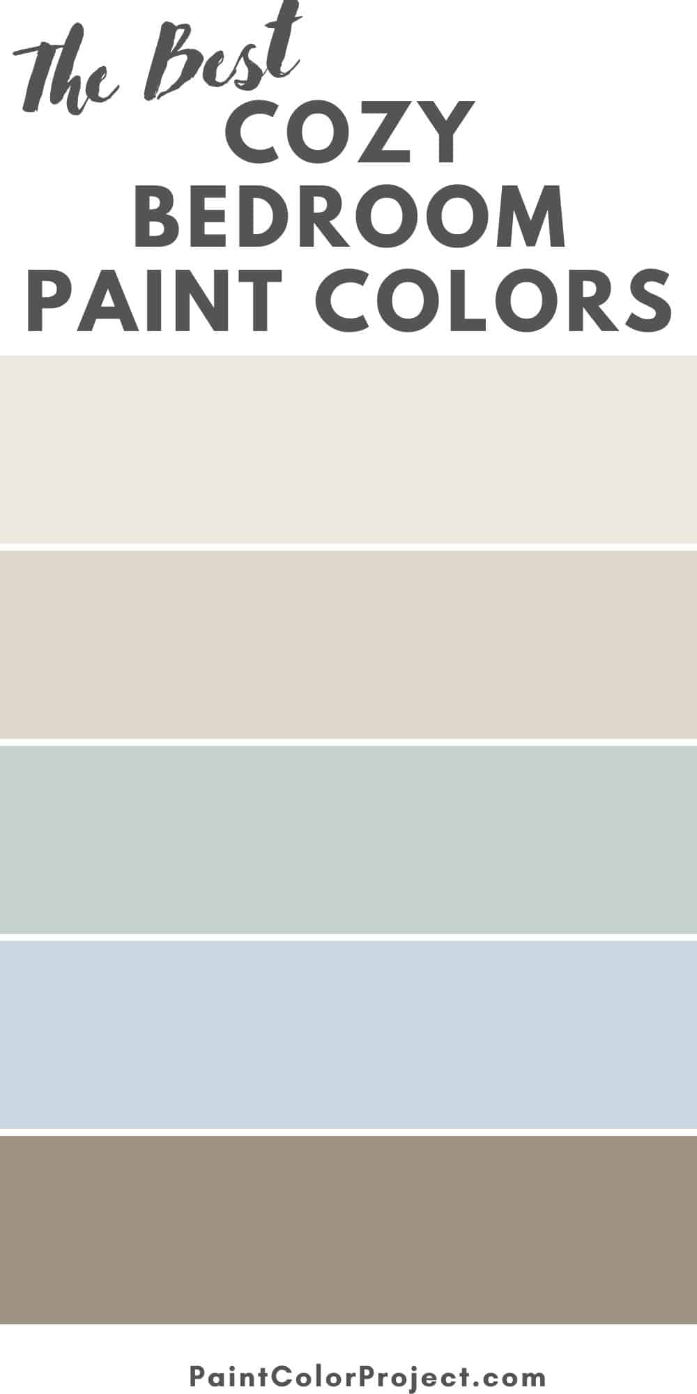 The Best Cozy Bedroom Paint Colors - The Paint Color Project