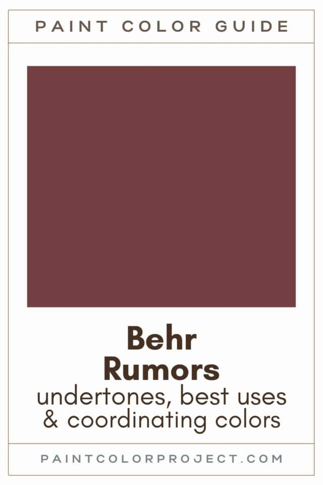 Behr Rumors: Complete Color Review - The Paint Color Project