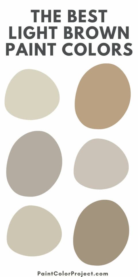 The Best Light Brown Paint Colors - The Paint Color Project
