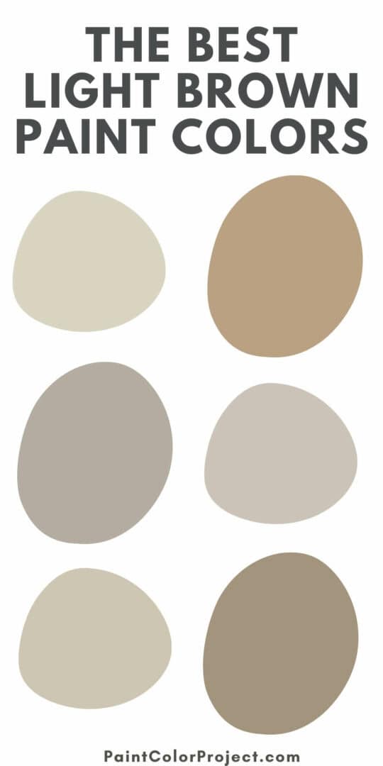 The Best Light Brown Paint Colors - The Paint Color Project