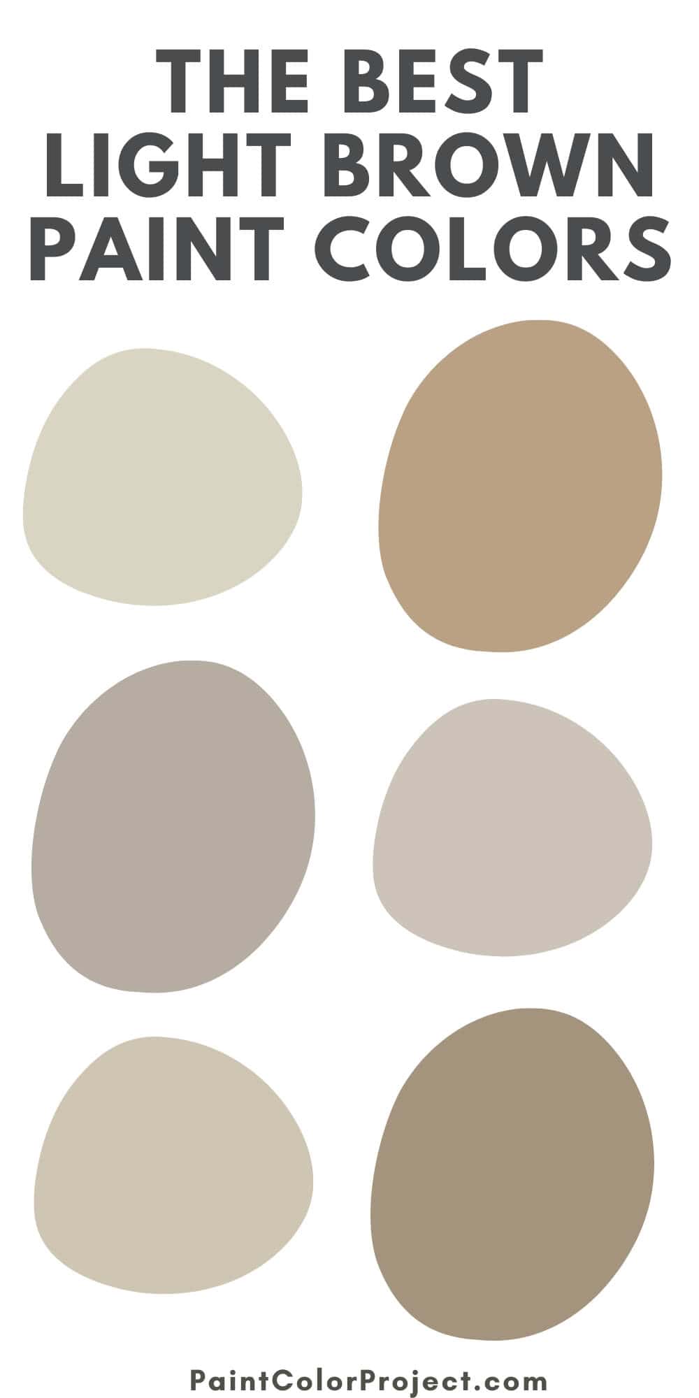 The Best Light Brown Paint Colors - The Paint Color Project