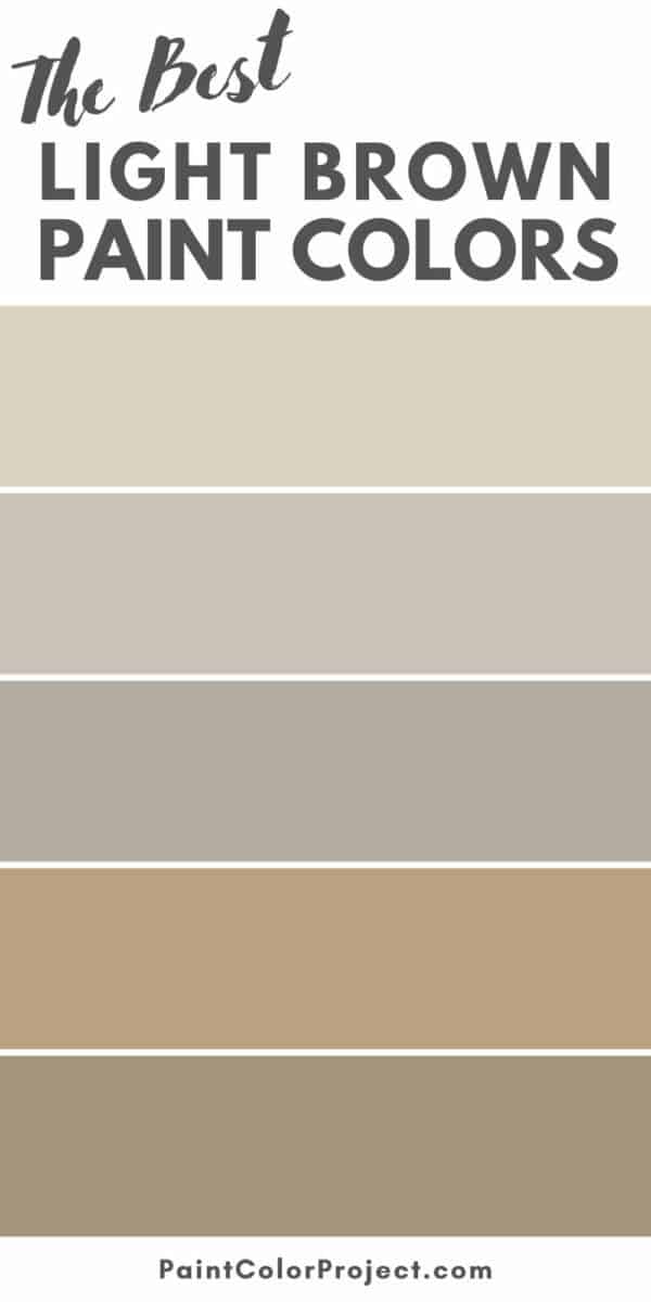 The Best Light Brown Paint Colors - The Paint Color Project