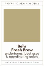 Behr Fresh Brew: A Complete Color Review - The Paint Color Project
