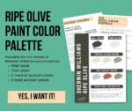 Sherwin Williams Ripe Olive: Complete Color Review - The Paint Color ...