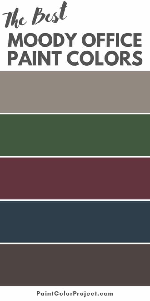The Best Moody Office Paint Colors - The Paint Color Project