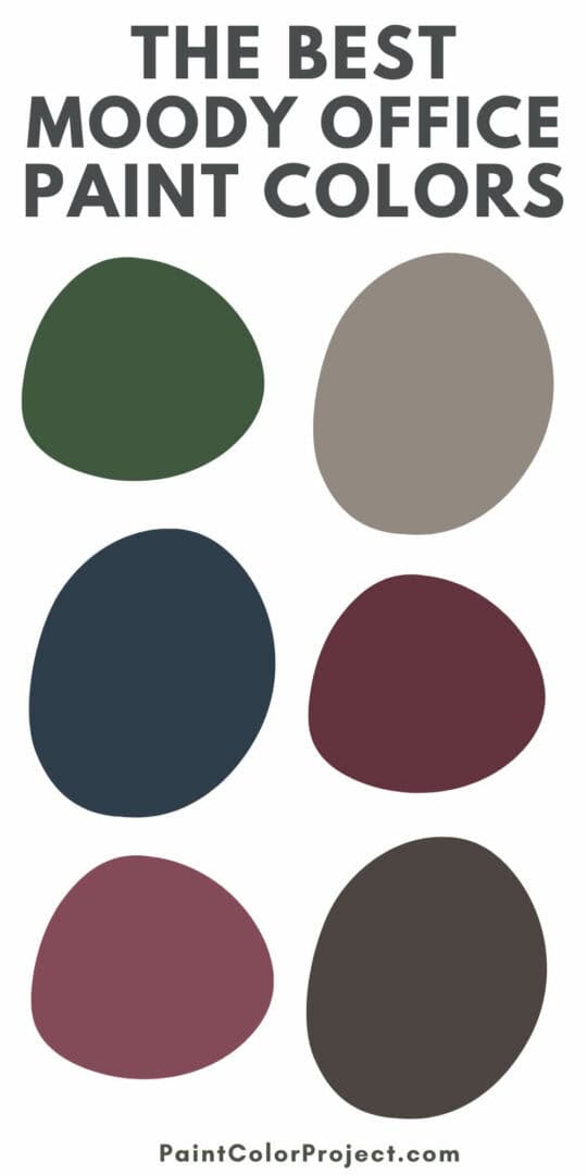 The Best Moody Office Paint Colors - The Paint Color Project