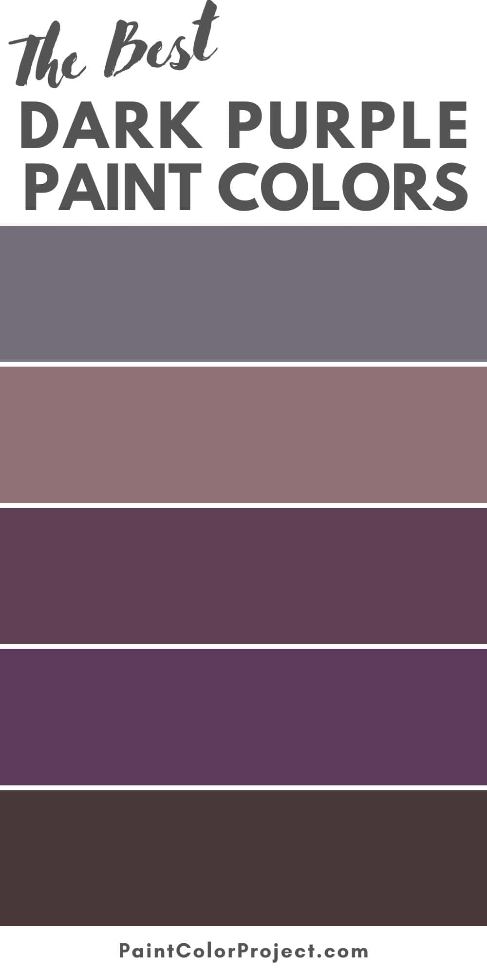 Best Dark Purple Wall Paint Colors - The Paint Color Project