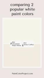 Benjamin Moore Mountain Peak White vs Swiss Coffee: Compare - The Paint ...