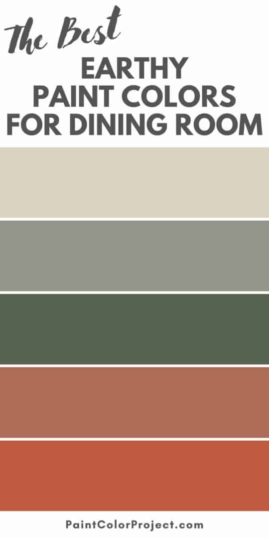 Best Earthy Paint Colors for Your Dining Room - The Paint Color Project