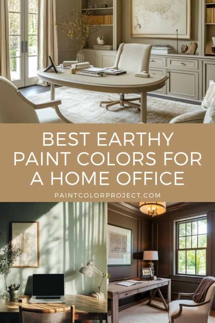 Best Earthy Paint Colors for a Home Office - The Paint Color Project