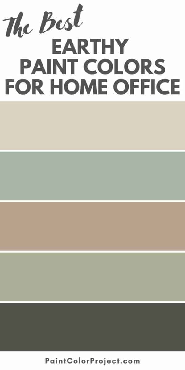Best Earthy Paint Colors for a Home Office - The Paint Color Project