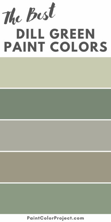 The Best Dill Green Paint Colors - The Paint Color Project