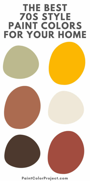 70s Style Paint Colors for Your Home - The Paint Color Project