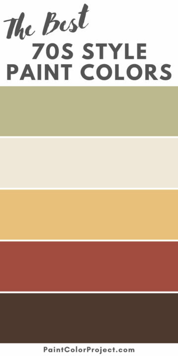 70s Style Paint Colors for Your Home - The Paint Color Project