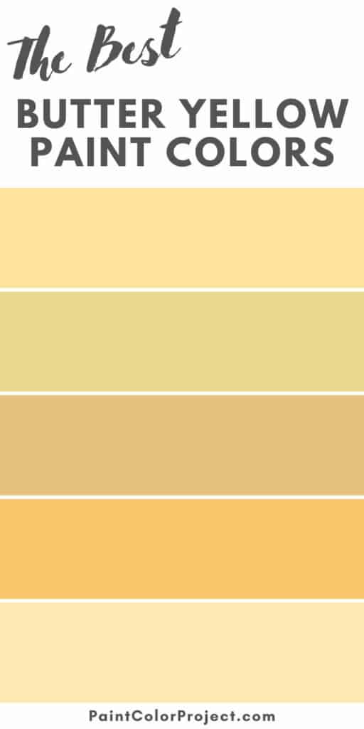 The Best Butter Yellow Paint Colors - The Paint Color Project