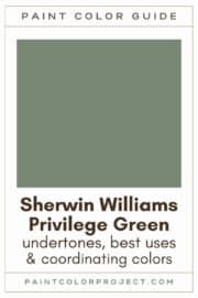 Sherwin Williams Privilege Green: A Complete Color Review - The Paint ...
