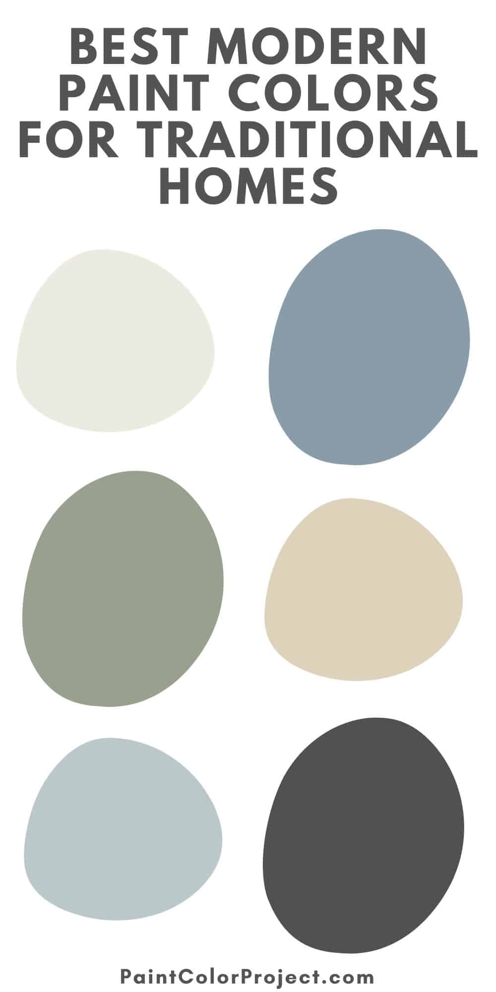 Modern Paint Colors for Traditional Homes - The Paint Color Project